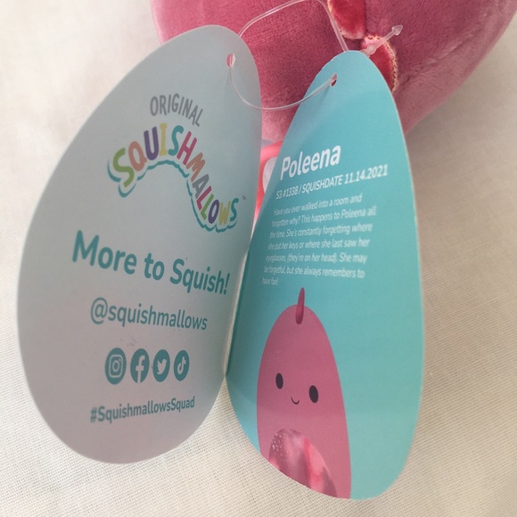 Squishmallows | Other | Poleena The Dino Squishmallow Clip Nwt | Poshmark